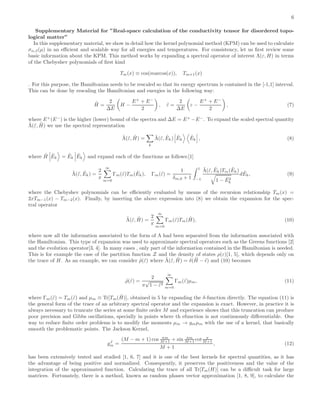 Calculando o tensor de condutividade em materiais topológicos | PDF
