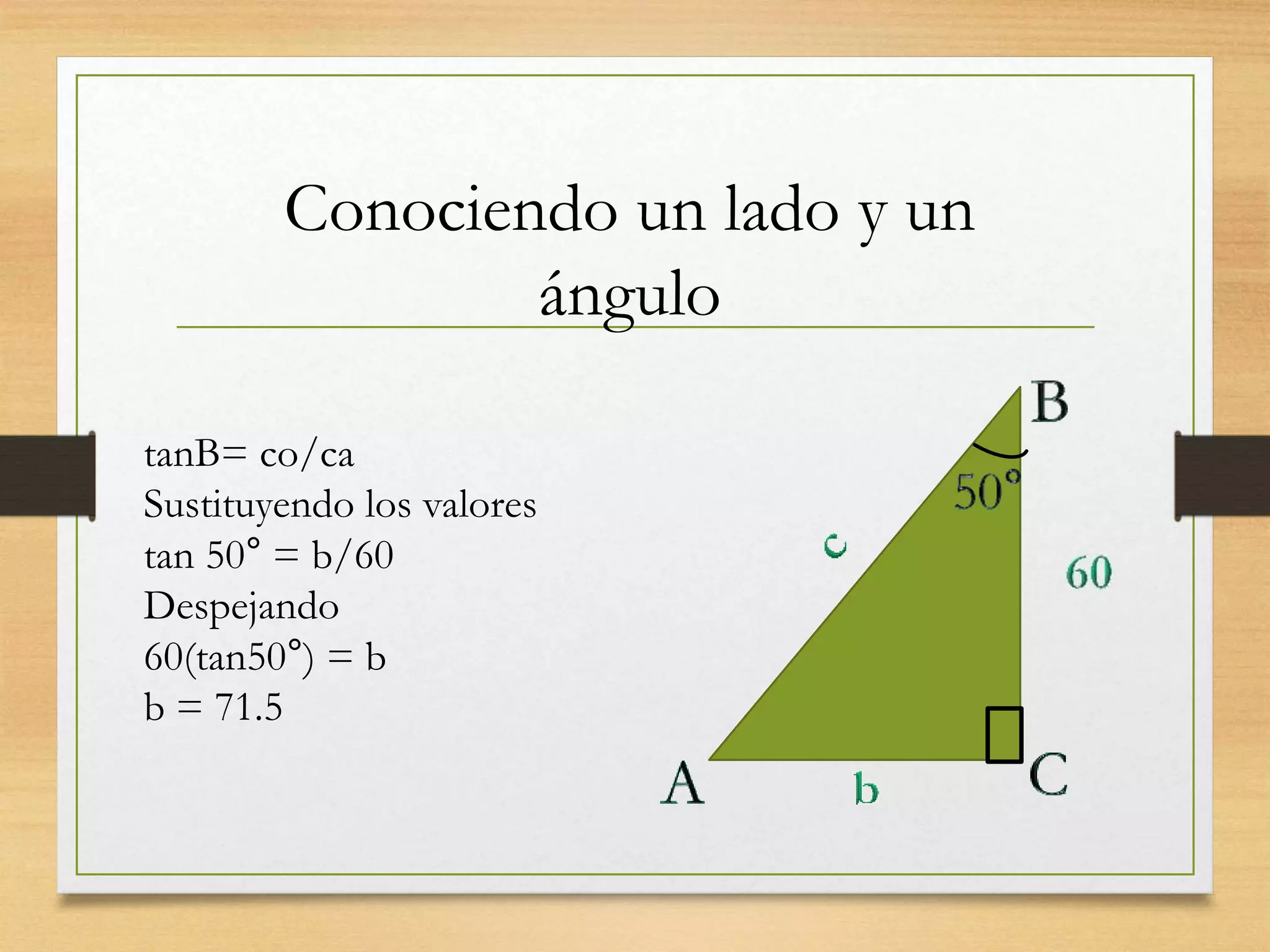Calcular angulo | PPT