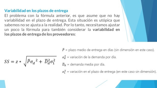 Calcular el lote de compra y stock de seguridad Calcular el lote de compra y stock de seguridad