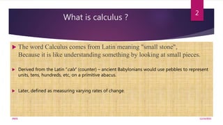 Calculus in real life (Differentiation and integration ) | PPT