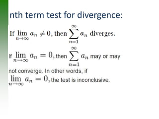 Calculas sequence and series | PPTX