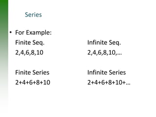 Calculas sequence and series | PPTX