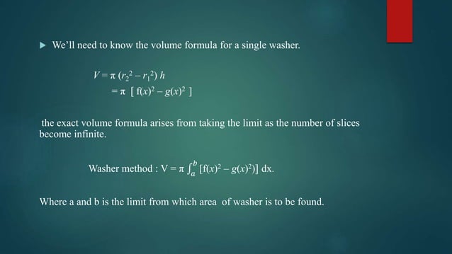 Volume by Washer Method | PPTX | Home Appliances | Home & Garden