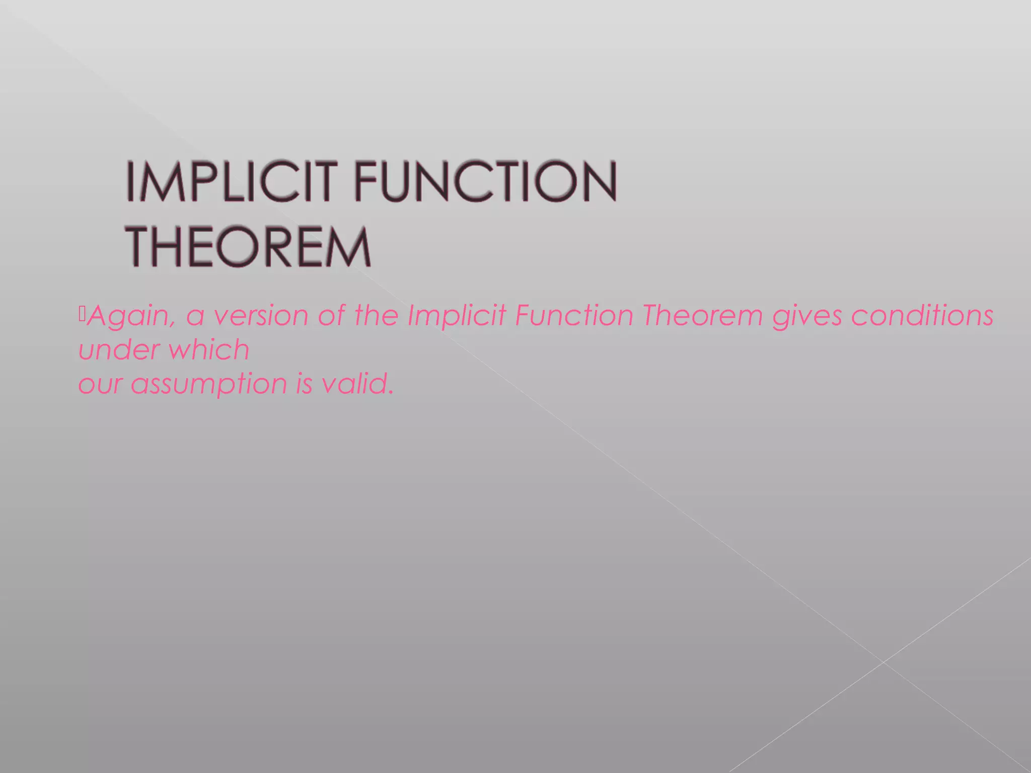 CHAIN RULE AND IMPLICIT FUNCTION | PPT