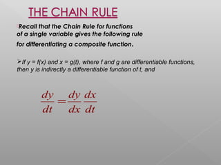 CHAIN RULE AND IMPLICIT FUNCTION | PPT