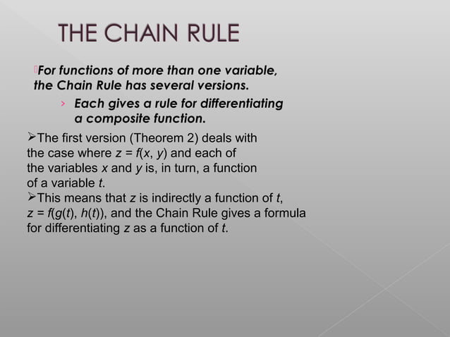 CHAIN RULE AND IMPLICIT FUNCTION | PPT