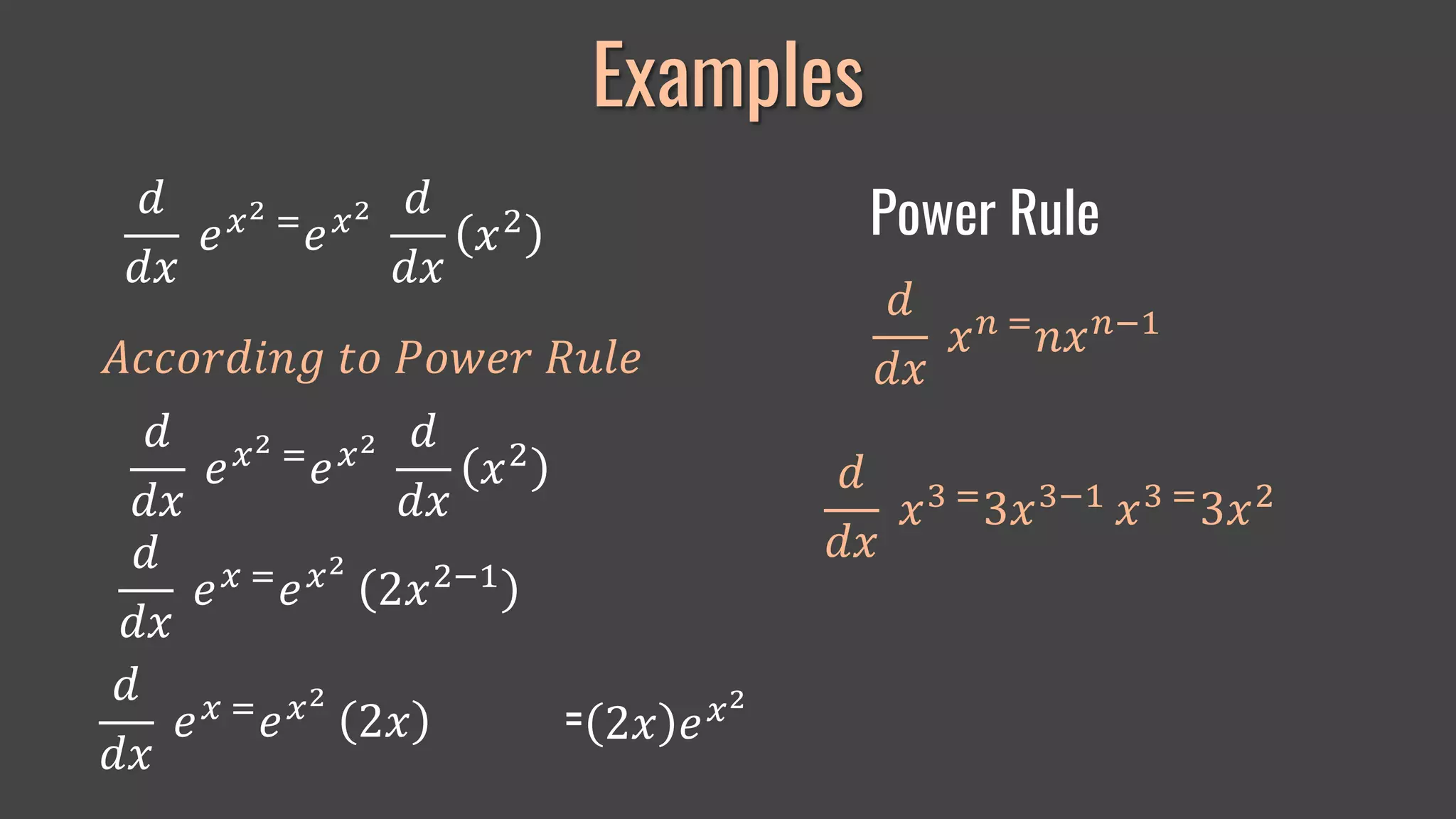 Exponential Function and Derivative of Exponential Function | PPTX