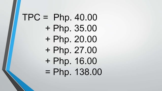 CALCULATE COST PRODUCTION.pptx | Currencies | Economy