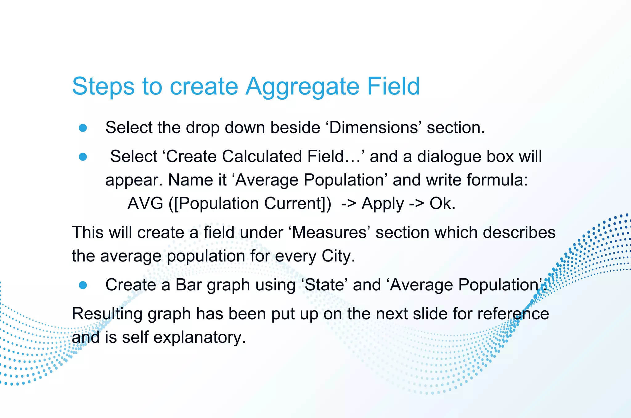 Calculated Fields in Tableau | PPTX