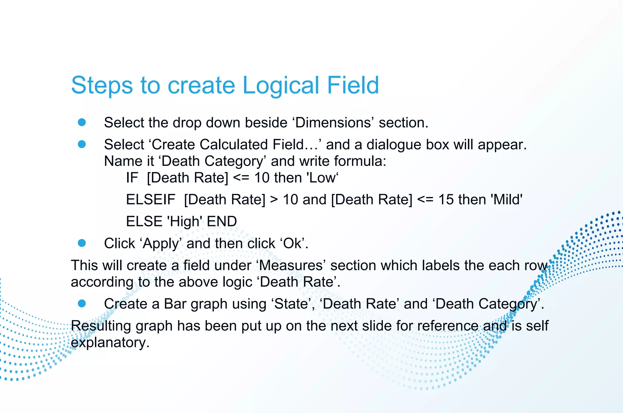 Calculated Fields in Tableau | PPTX