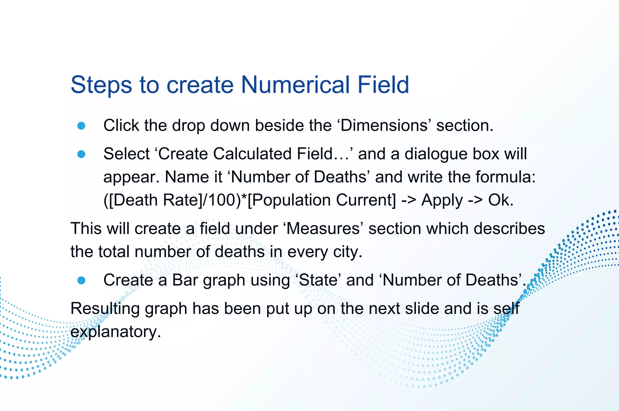 Calculated Fields in Tableau | PPTX