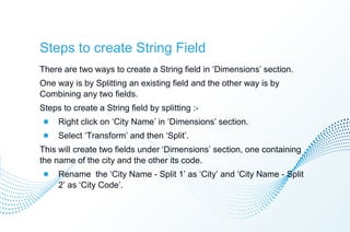 Calculated Fields in Tableau | PPTX