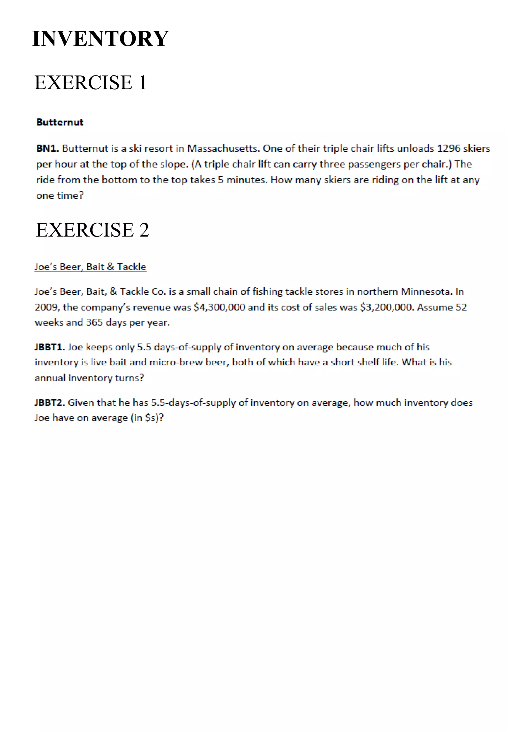 Calculate INVENTORY | PPT