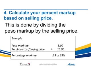 calculate mark-up percentage CO#4.ppt