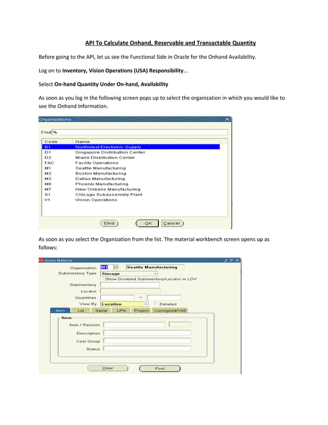 Get On Hand Quantities Through API | PDF