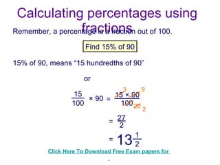 Calculate percentage change | PPT