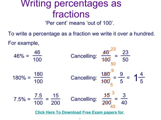 Calculate percentage change | PPT