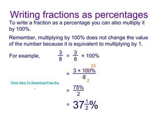 Calculate percentage change | PPT