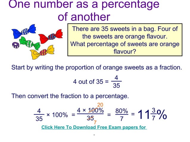 Calculate percentage change | PPT