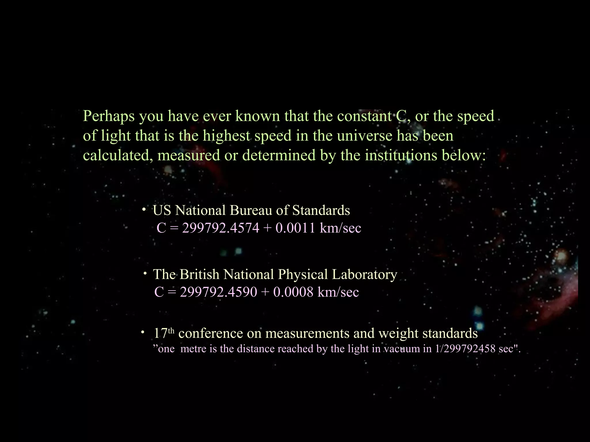 Calculate speed of light from quran | PPS