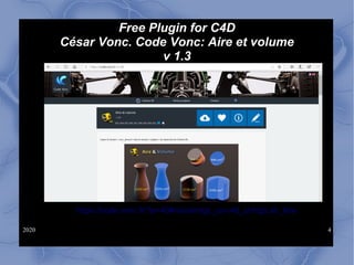 Calculate the Area and Volume of objects in Cinema 4D with Plugin Aire et volume (Area and ...