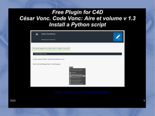Calculate the Area and Volume of objects in Cinema 4D with Plugin Aire et volume (Area and ...