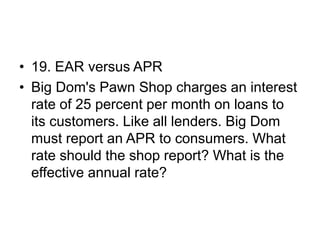 How to Find EAR and APR in MS Excel? | PPT