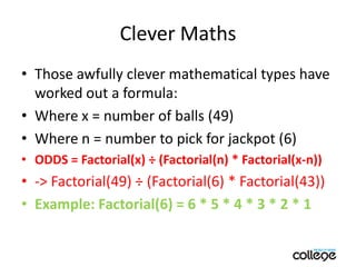 Calculate the odds | PPTX