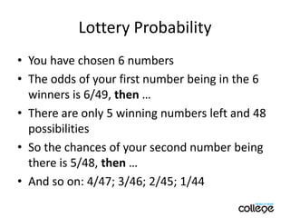 Calculate the odds | PPTX | Roleplaying Games | Games and Puzzles