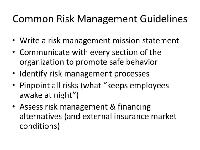 Calculate the Risk | PPT