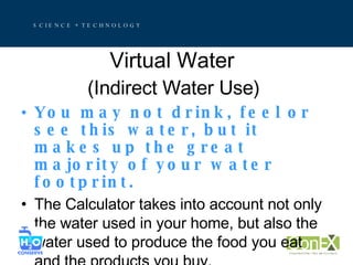 Calculate your Water Footprint at H2O Conserve | PPT | Water Services ...