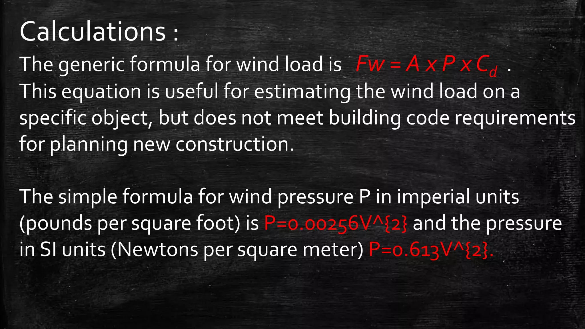 wind load and its types also calculations of wind load and example ...