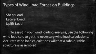 wind load and its types also calculations of wind load and example ...