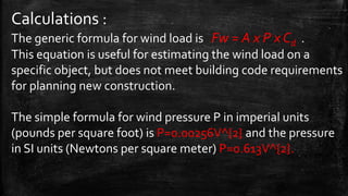 wind load and its types also calculations of wind load and example ...