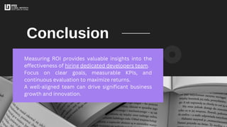 Calculating ROI for Dedicated Developers | PDF