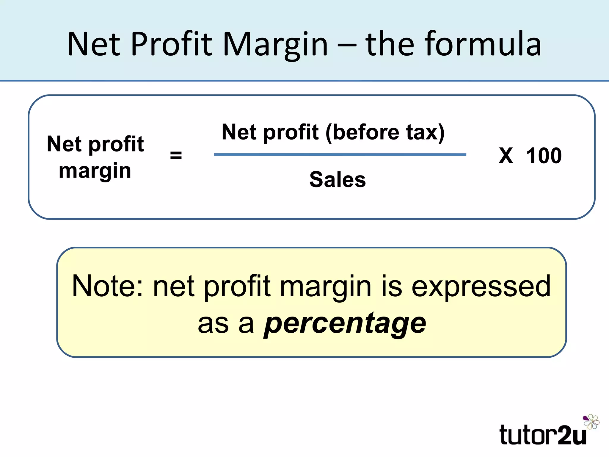 Calculating and Interpreting Profit | PPT