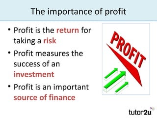 Calculating and Interpreting Profit | PPT