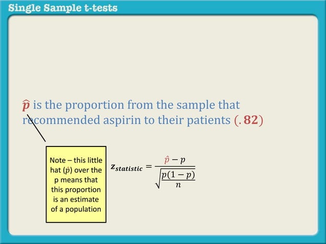 Calculating a single sample z test by hand | PPTX