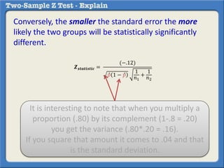 Standard Error Formula Two Samples