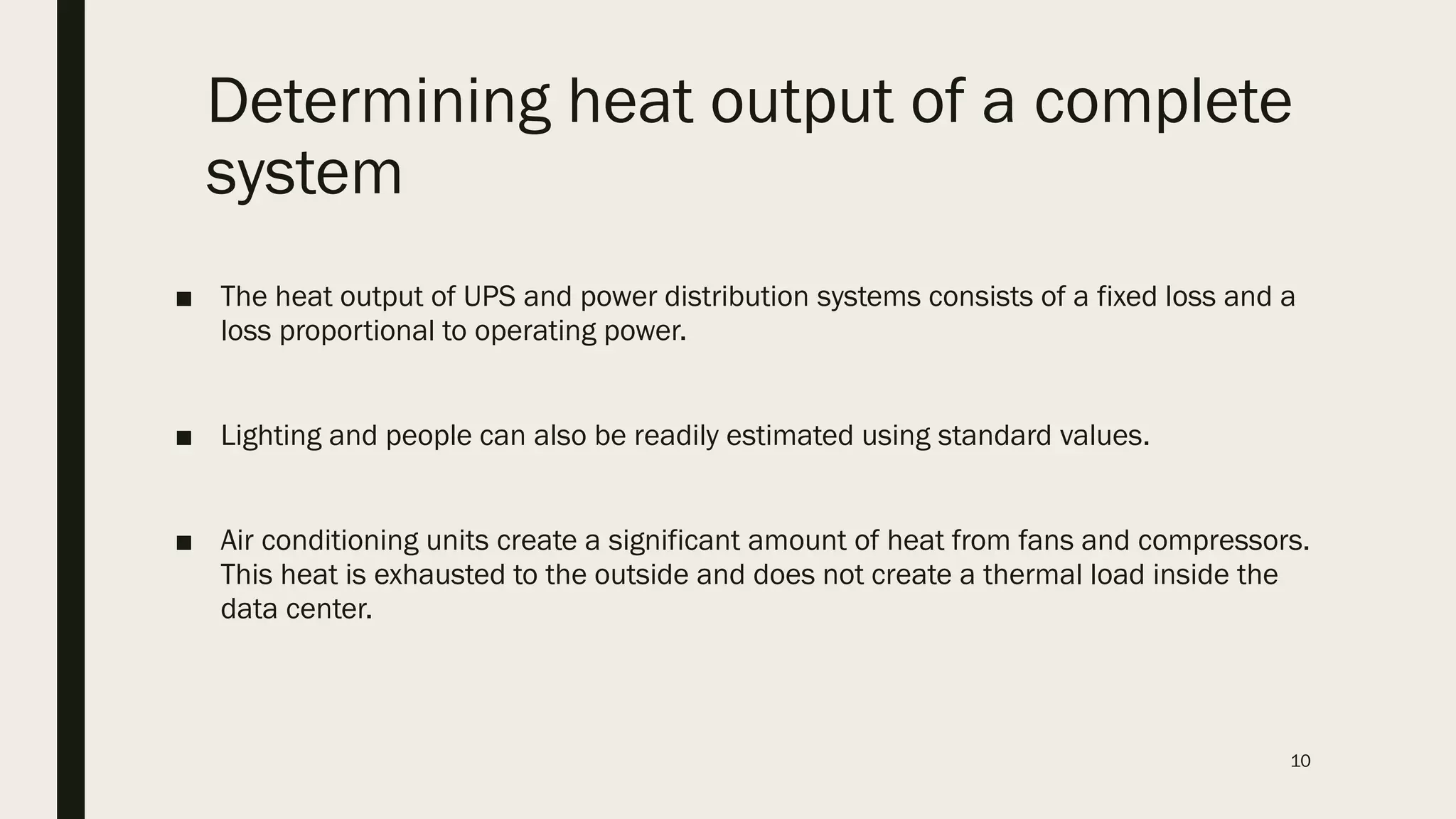 Calculating cooling requirements for data center | PDF