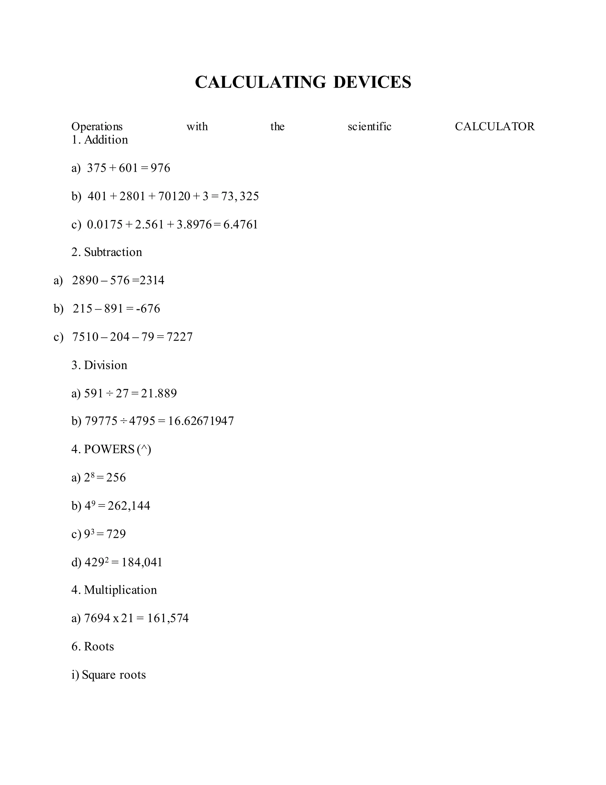 CALCULATING DEVICES | DOCX