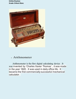 Calculating Devices | PDF