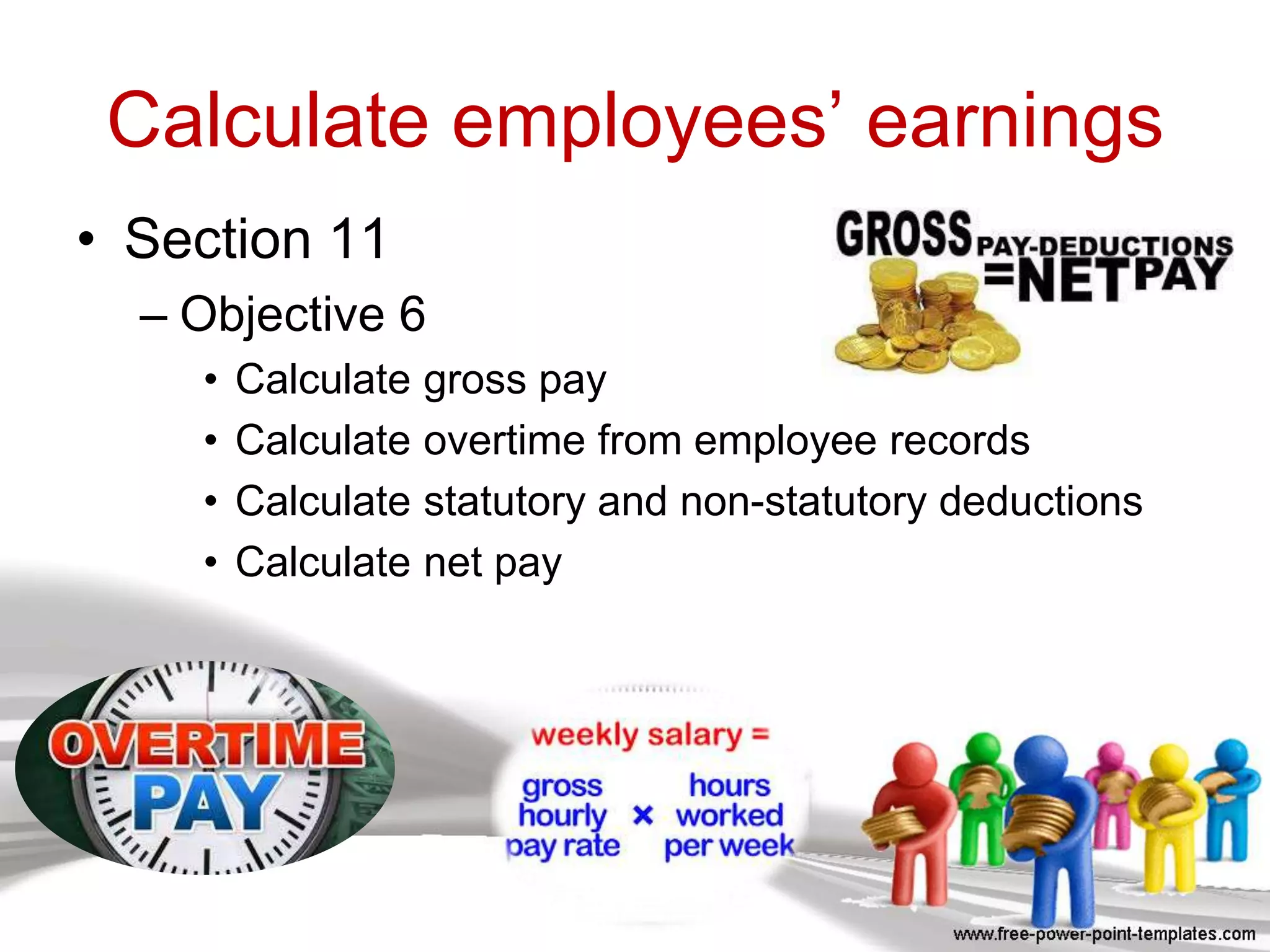 Calculating employee earnings for csec | PPTX