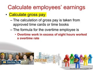 Calculating employee earnings for csec | PPTX