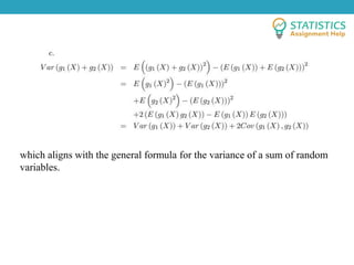 Calculating Expected Values and Variances in Statistics | PPT