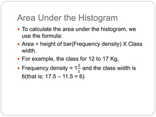 Calculating frequency densities | PPT