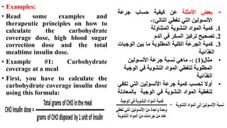 Calculating insulin dose | PDF