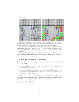 Calculating Mine Probability in Minesweeper | PDF