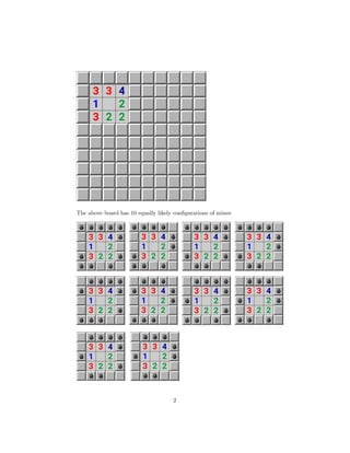 Calculating Mine Probability in Minesweeper | PDF