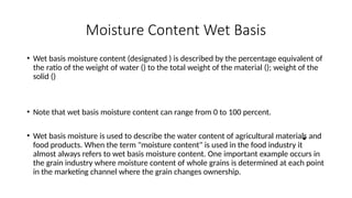 Calculating Moisture Contents.pptx tutorial | PPTX